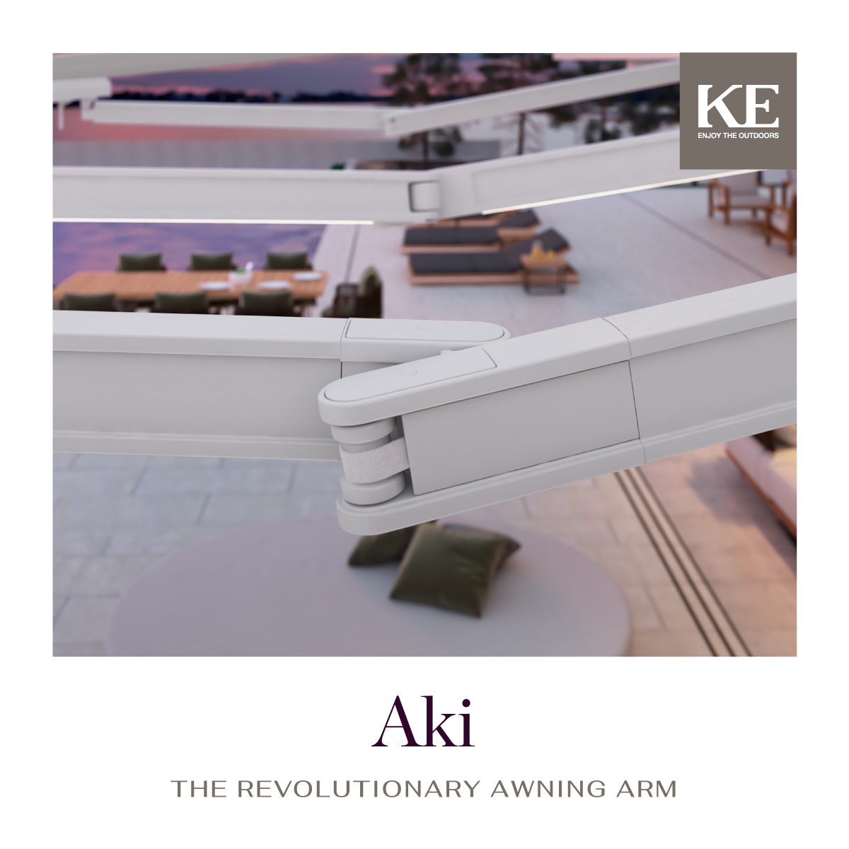 KE Outdoor Design's Innovative Retractable Arm - KE Outdoor Design